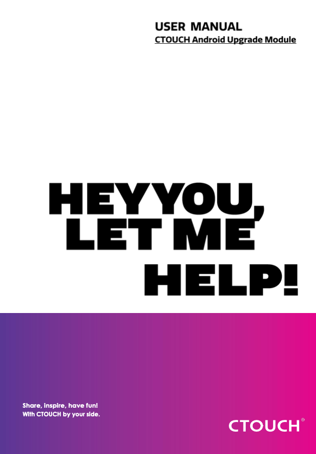 User Manual – CTOUCH Support