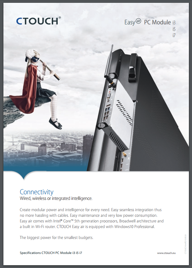 Easy Air PC module Specification Sheets – CTOUCH Support