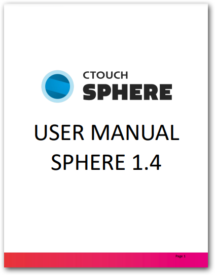 User Manual Sphere – CTOUCH Support